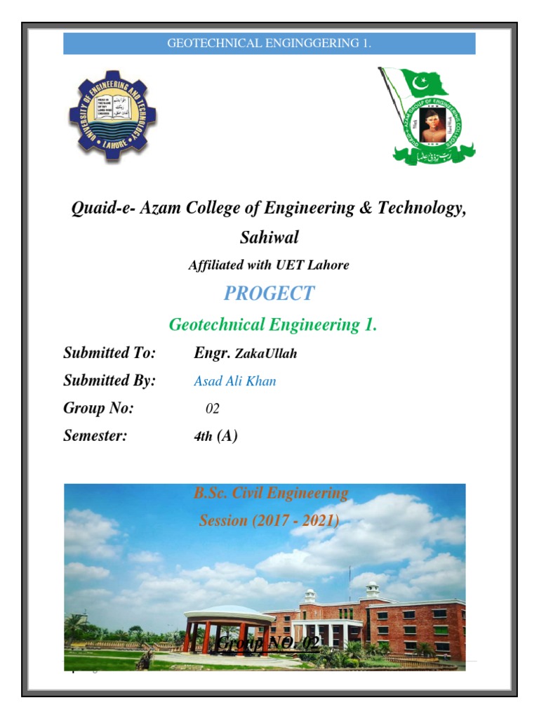 Quaid-e-Azam College of Engineering & Technology, Sahiwal: Progect ...