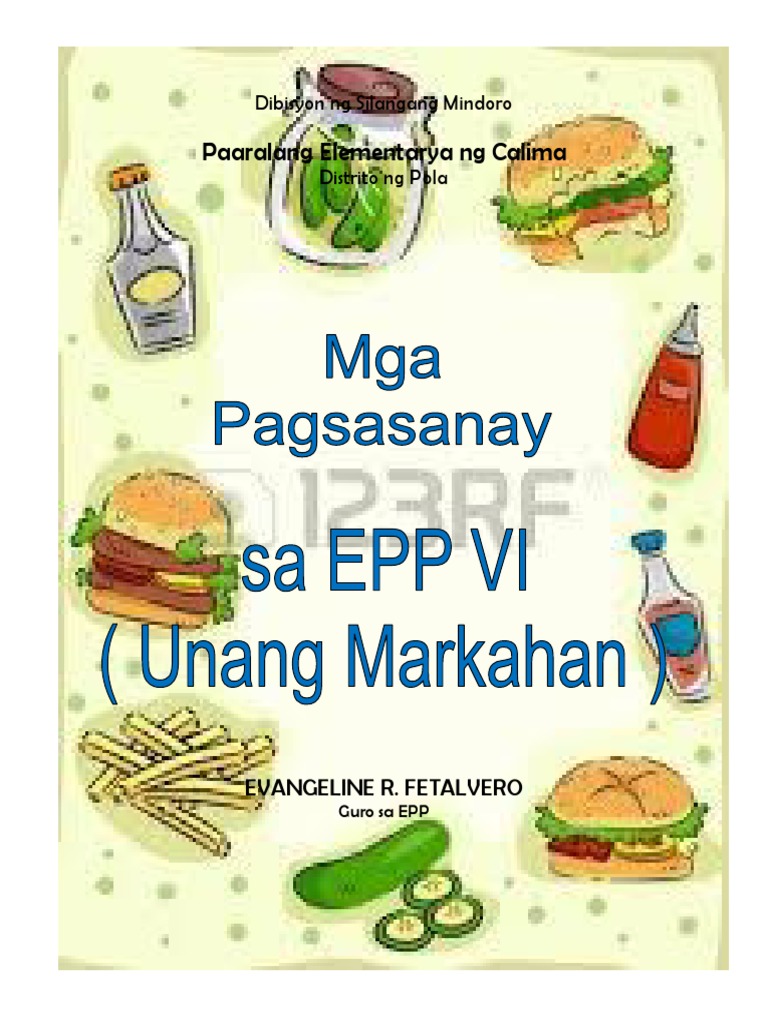 Mga Pagsasanay Sa Epp para Sa Unang Markahan | PDF