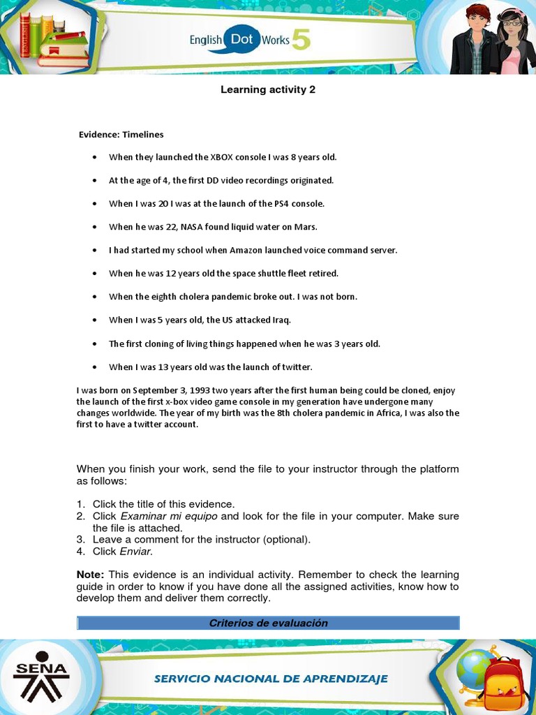 Timeline of Key Events and Evidence | PDF