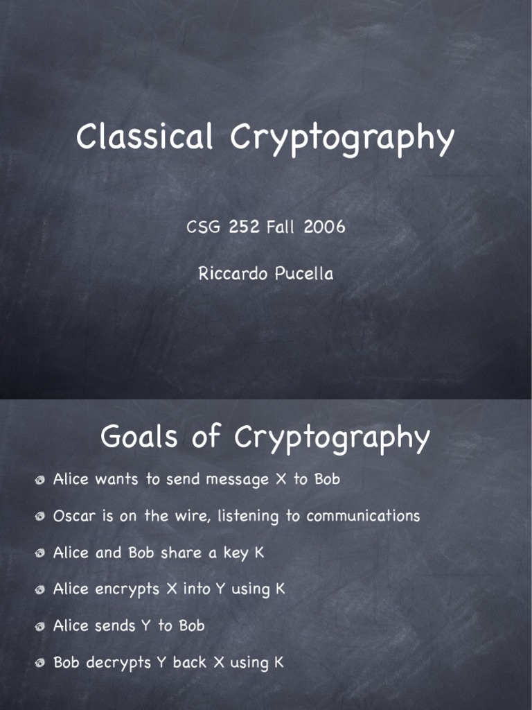 Lecture1 PDF | PDF | Cryptography | Cryptanalysis