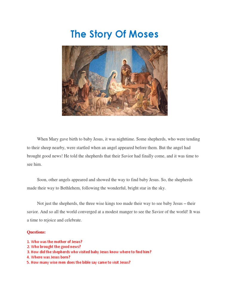 The Story of Moses: Questions | PDF | Social Science | History