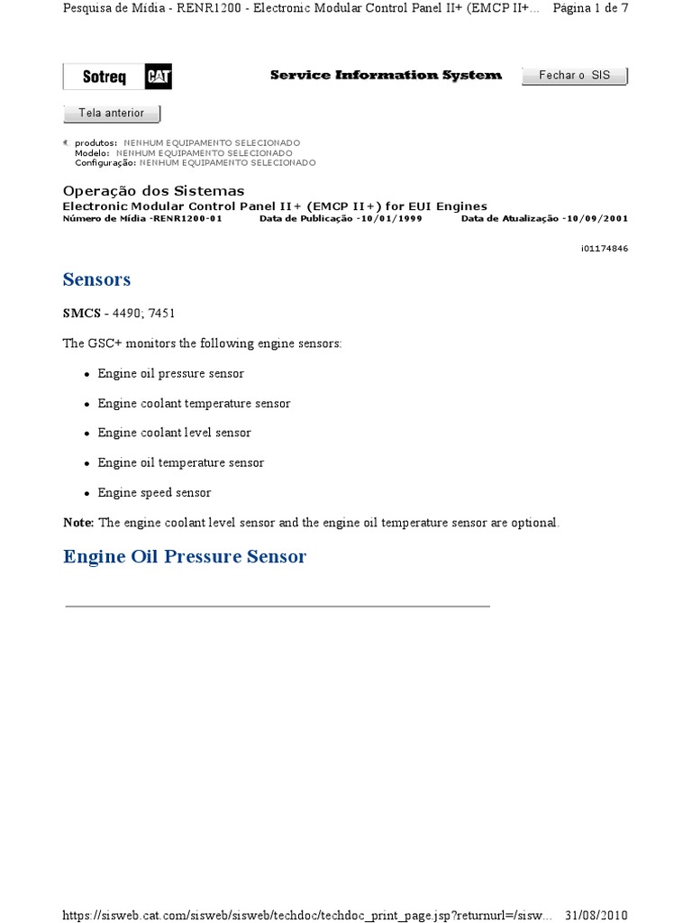 Sensors: Operação Dos Sistemas | PDF | Components | Electrical Engineering