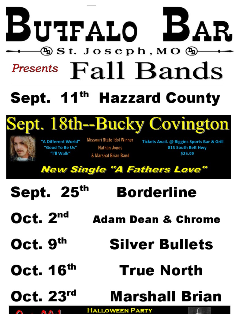 Upcoming Buffalo Band Performances | PDF