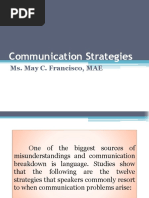 7 Types of Communicative Strategies | PDF | Nonverbal Communication ...