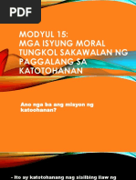 Mga Isyung Kaugnay Sa Kawalan NG Paggalang Sa Dignidad at Sekswalidad | PDF