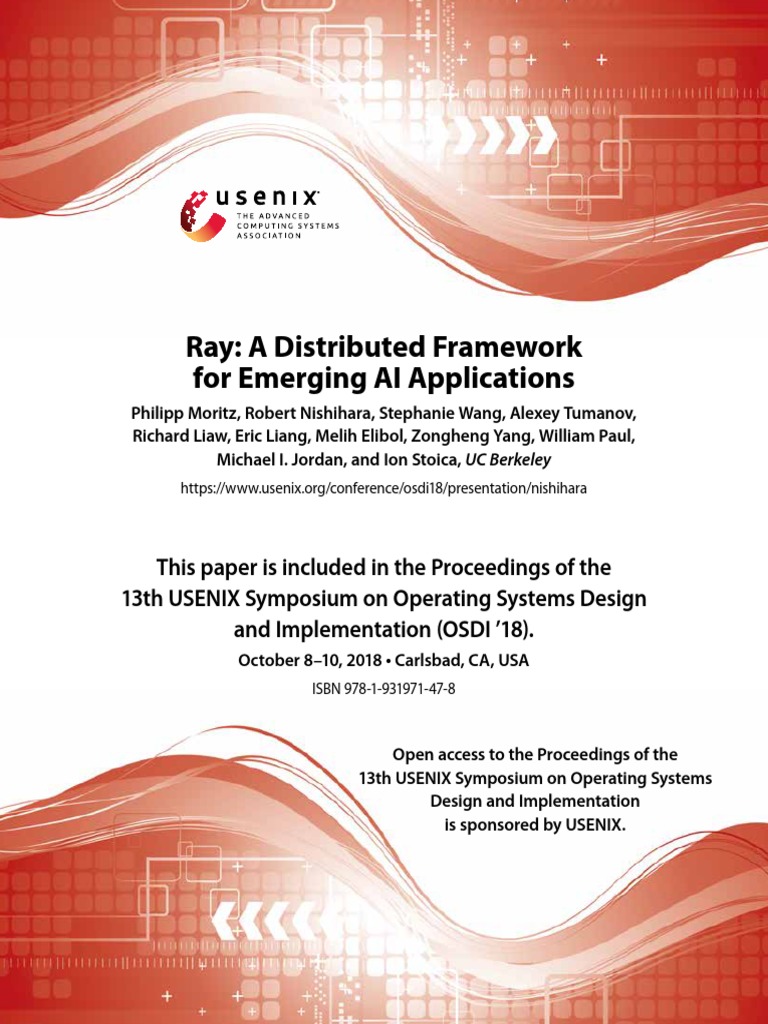 Ray: A Distributed Framework For Emerging AI Applications | PDF | Scheduling (Computing ...
