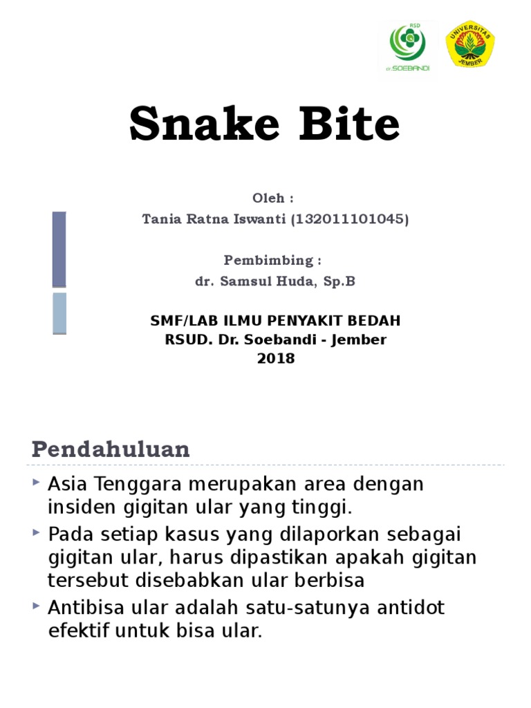 Snake Bite | PDF