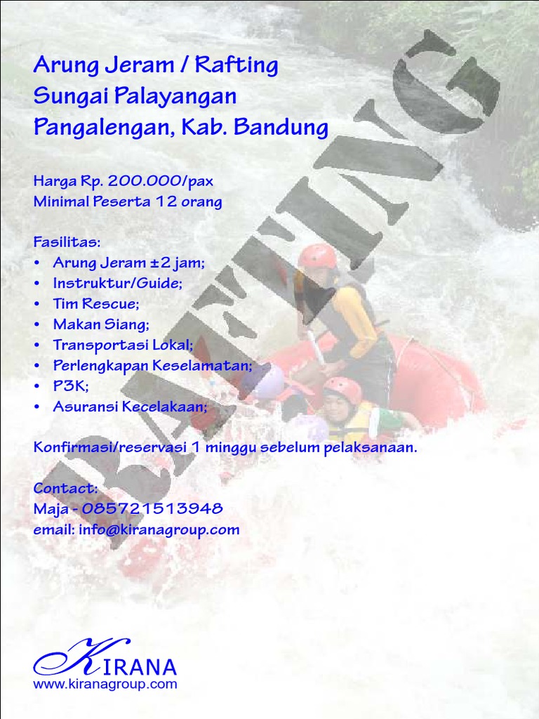 Paket Arung Jeram & Outbound Bandung | PDF