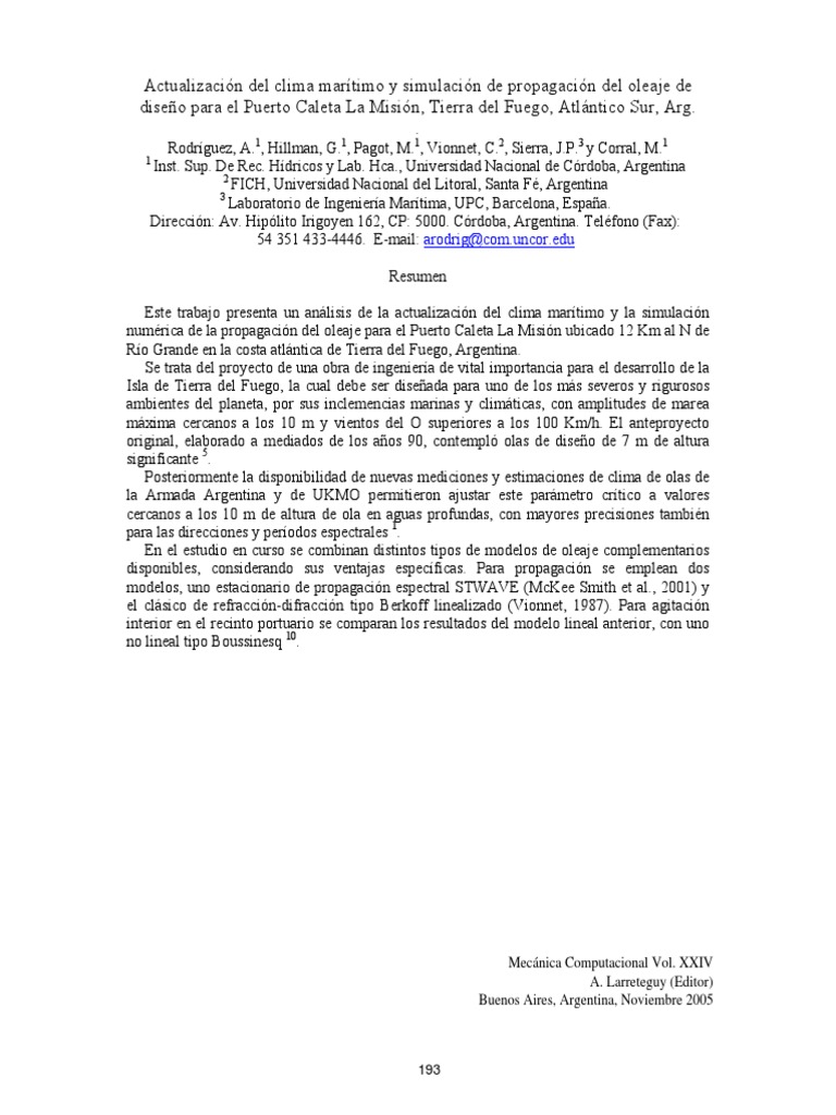 Clima Maritimo | PDF | Olas | Física