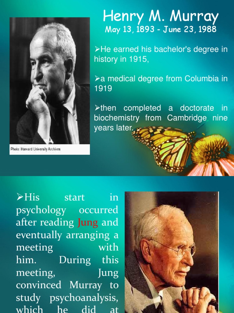 Henry Murray | PDF | Id | Psychology