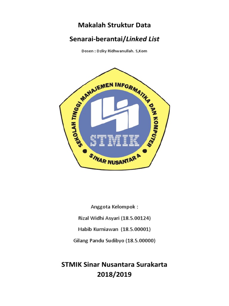 Struktur Data Linked List | PDF | Komputer