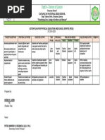 Action Plan in Sports Program 2019 - 2020 | PDF | Behavior Modification ...