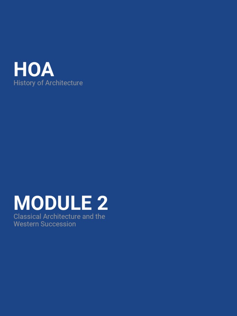 HOA Module 2 Classical Architecture and Western Succession | PDF | Gothic Architecture | Vault ...