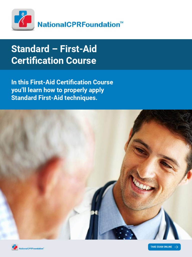 First Aid Certification Course National CPR Foundation | PDF | Wound ...