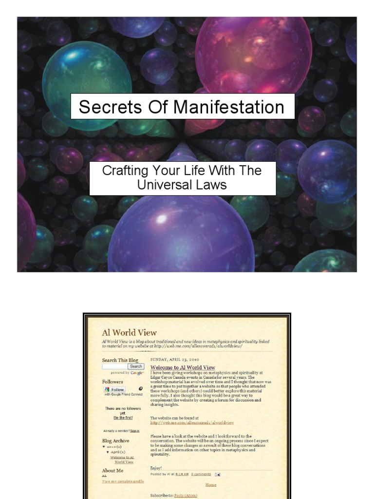 The Secrets Of Manifestation.pdf | Mind | Universe