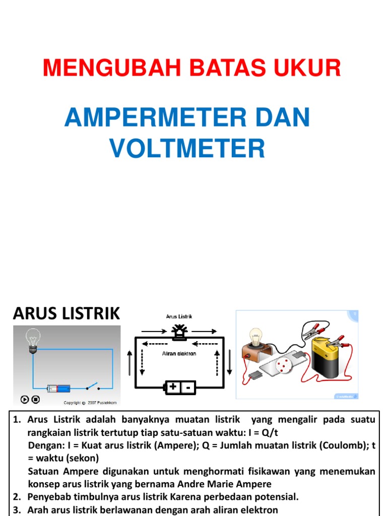 Memperbesar Batas Ukur Amperemeter dan Voltmeter | PDF