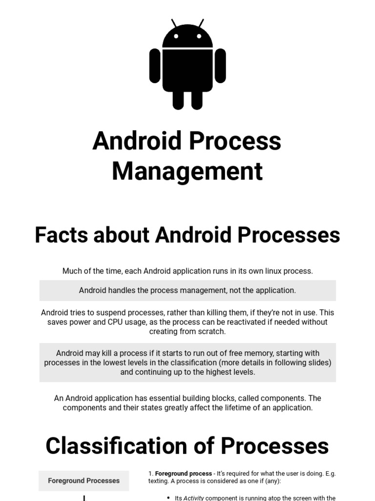 Presentation2 PDF | PDF | Android (Operating System) | Process (Computing)
