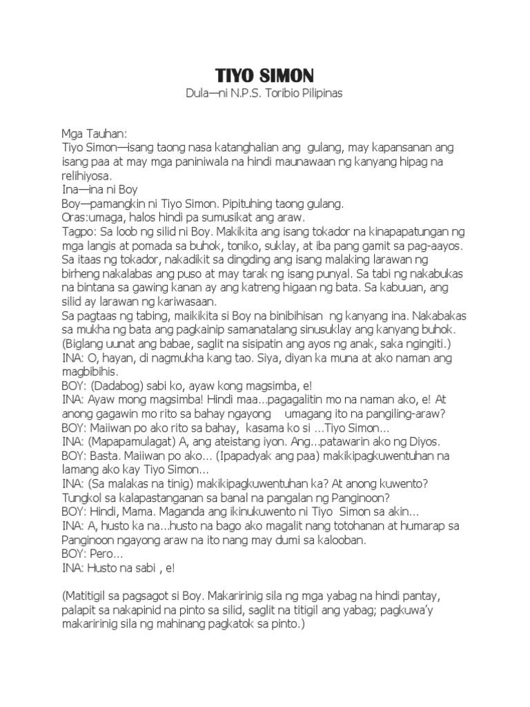 Tiyo Simon | PDF