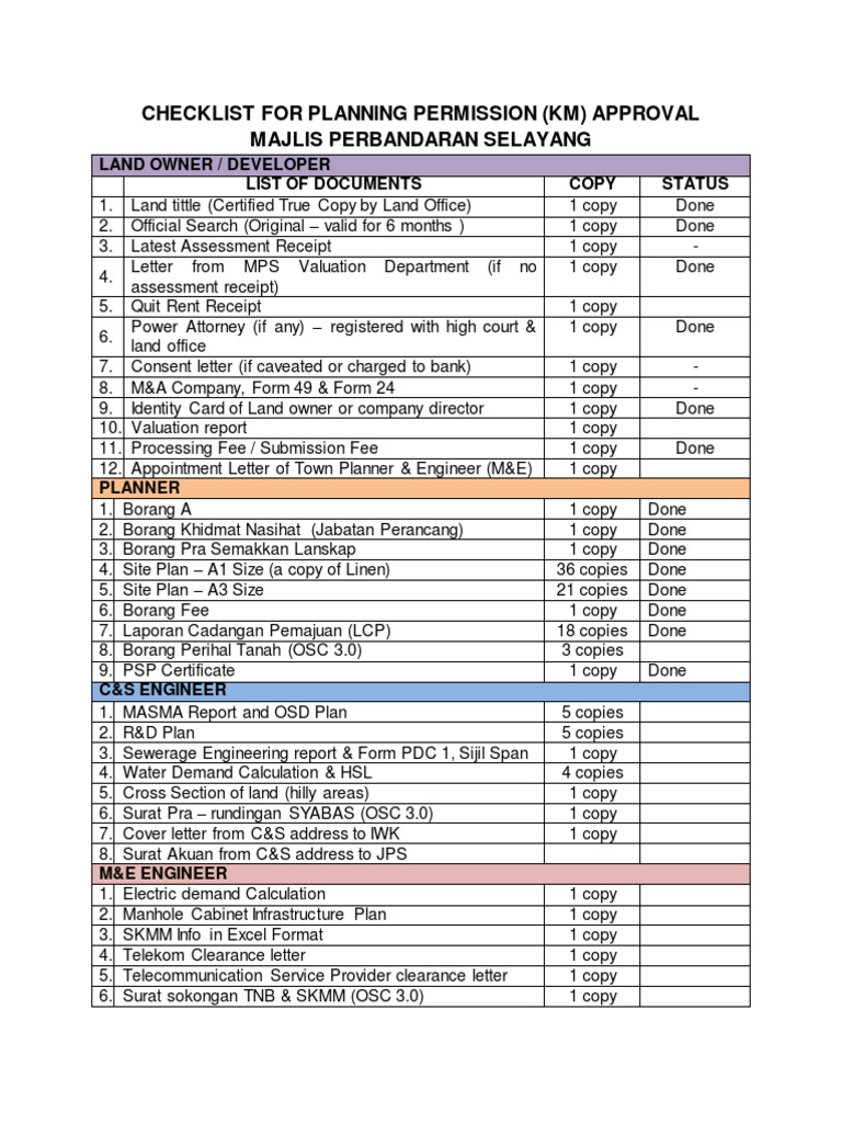 Checklist - Mps - 7163 | PDF | Engineering | Real Estate Law