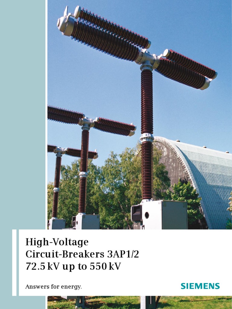 High-Voltage Circuit-Breakers 3AP1/2 72.5 KV Up To 550 KV: Answers For ...