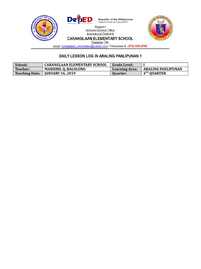 DLP APAN in Pangasinan Q4 | PDF