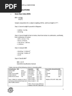 1.1 Tannhauser Method (Broca's Index) Formula: DBW (Height in CM - 100 ...