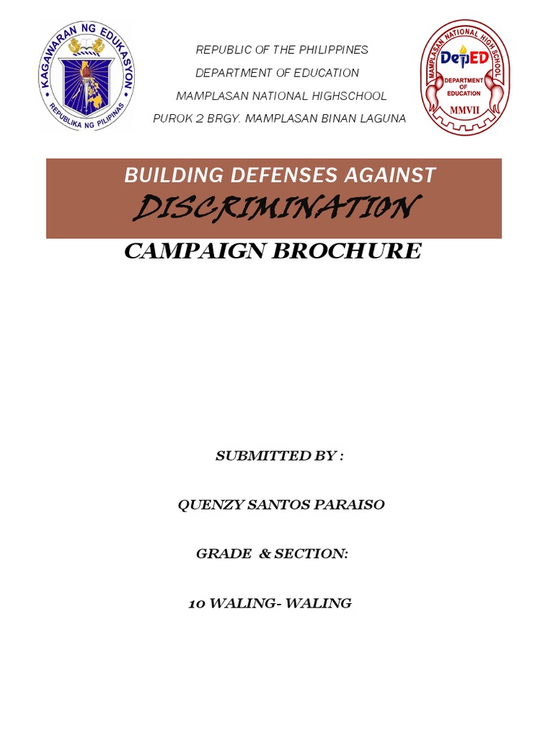 Building Defenses Against: Discrimination | PDF | Ageism | Discrimination