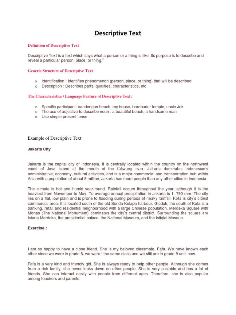 Descriptive Text | PDF | Jakarta | Aurora