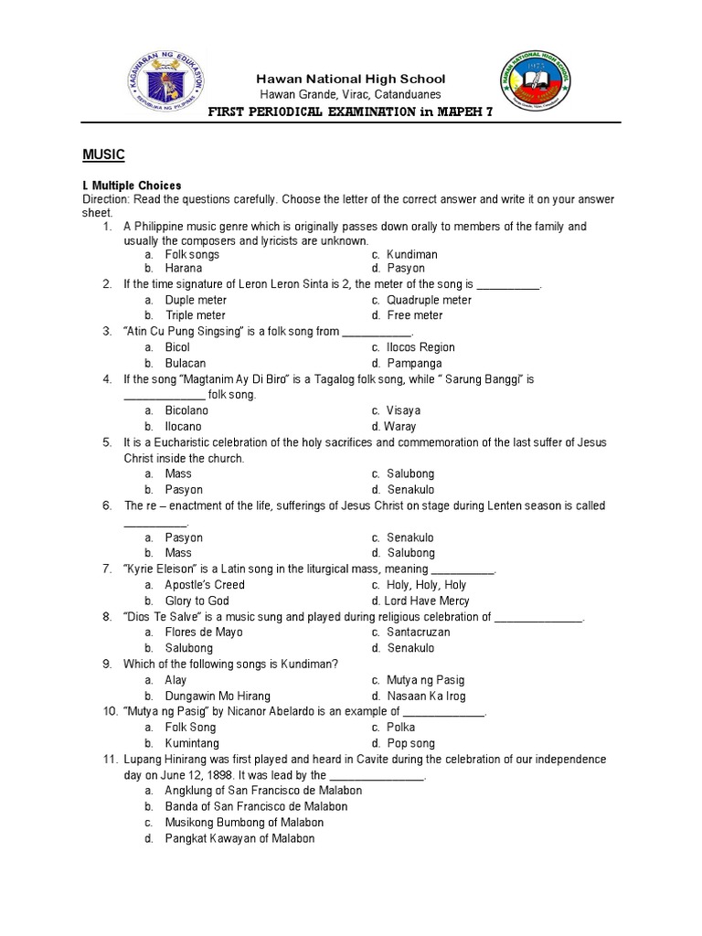 First Periodical Exam MAPEH | PDF | Strength Training | Sexually ...
