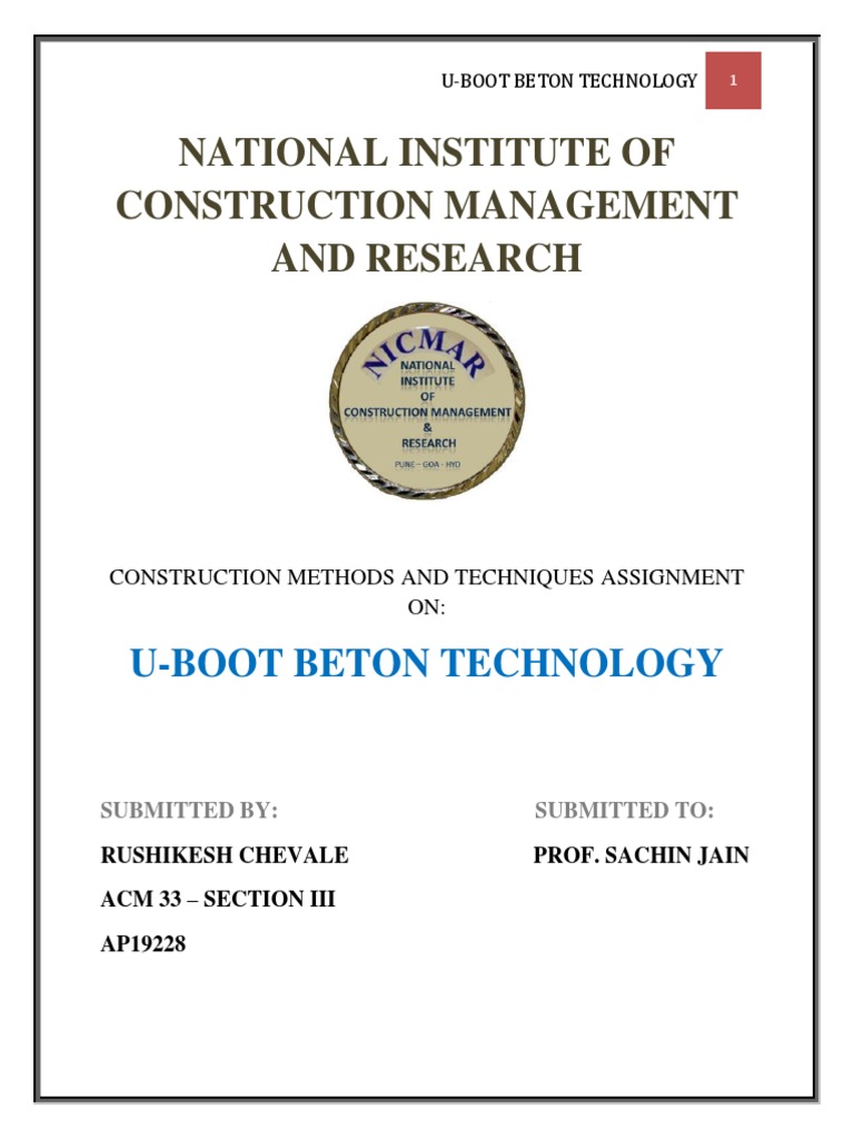 U-Boot Beton Technology Overview | PDF | Concrete | Reinforced Concrete