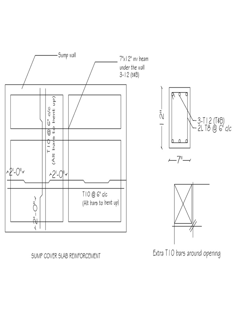 Sump Cover Slab PDF | PDF