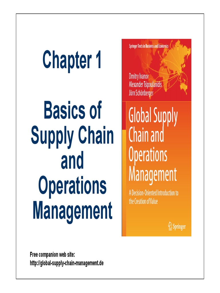 Chapter 1 Basics of Supply Chain and Operations Management | PDF ...