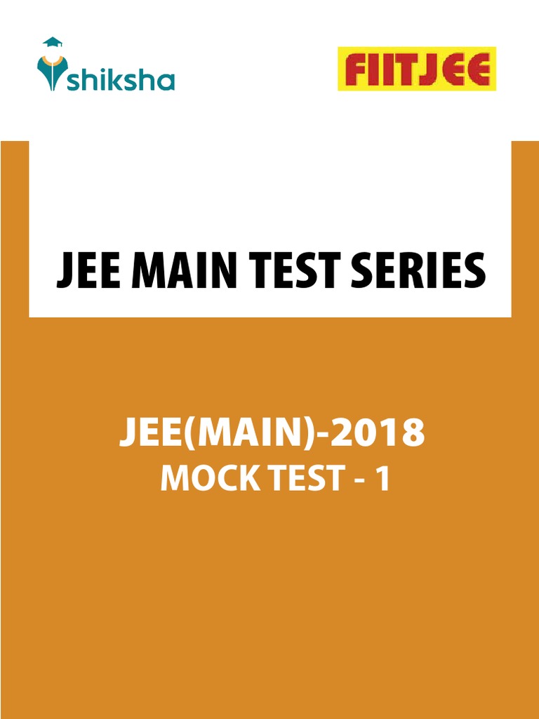 Jee Main Test Series | PDF