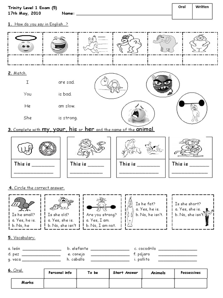Trinity Level 1 Exam Overview | PDF