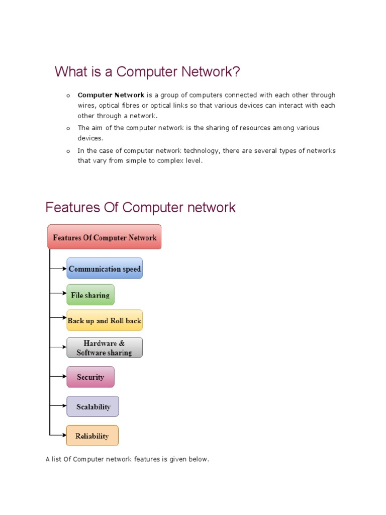 What Is A Computer Network | PDF | Computer Network | Scalability