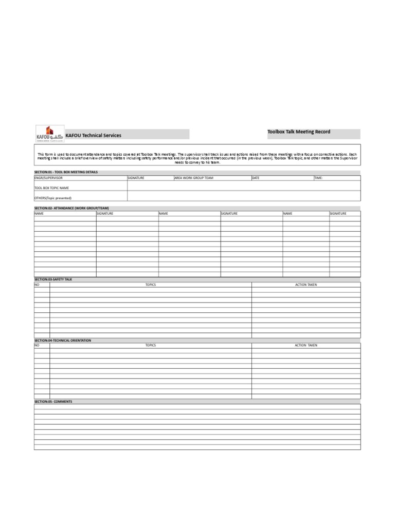 5-Tool Box Format | PDF