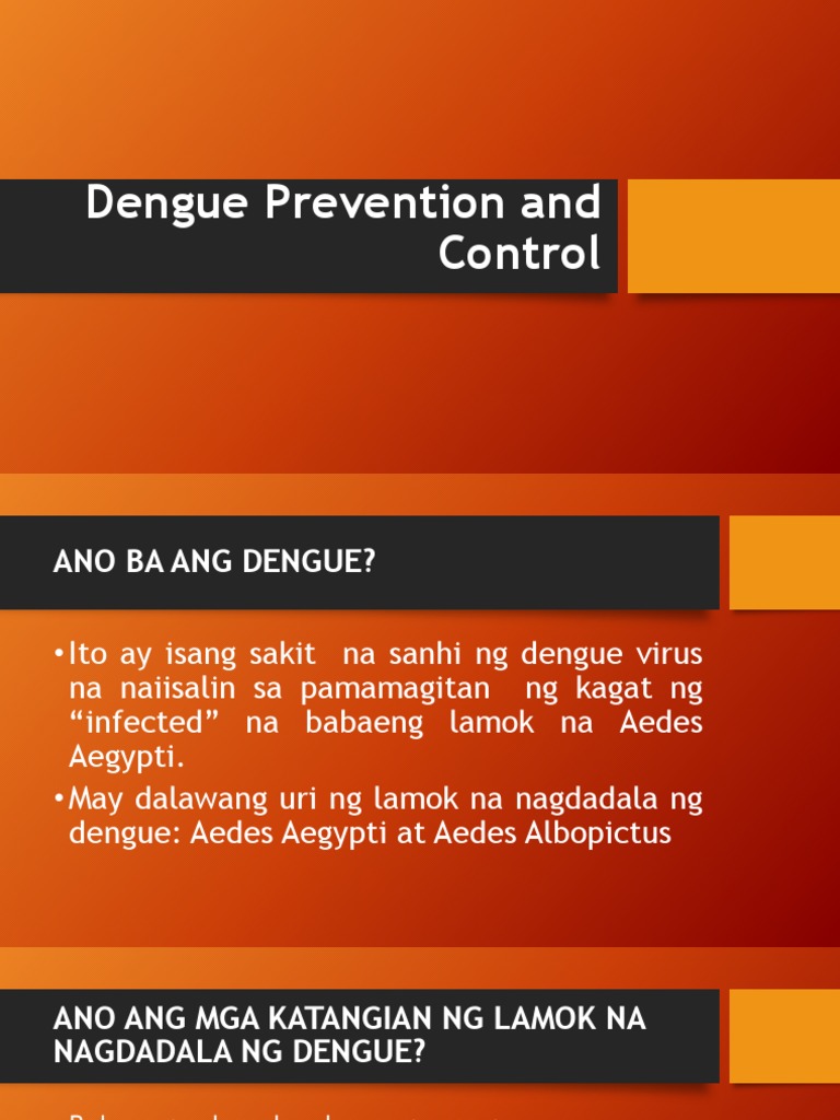 Dengue Prevention and Control | PDF
