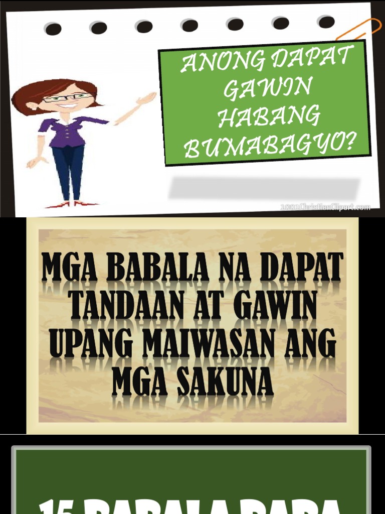 Mga Babala Habang May Bagyo | PDF