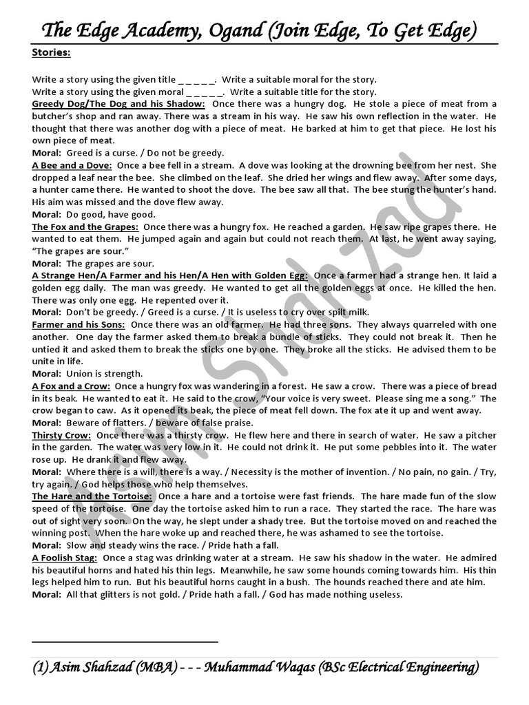 The Edge Academy, Ogand (Join Edge, To Get Edge) : Stories | PDF