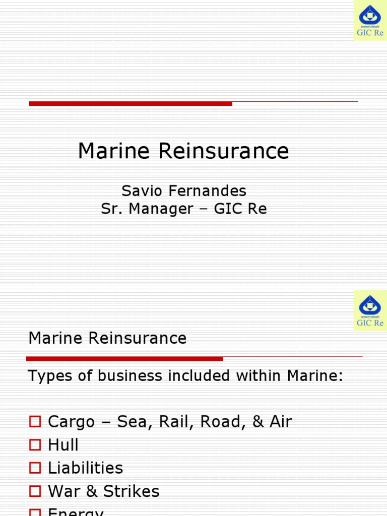 Mariner I Presentation | PDF | Reinsurance | Ships