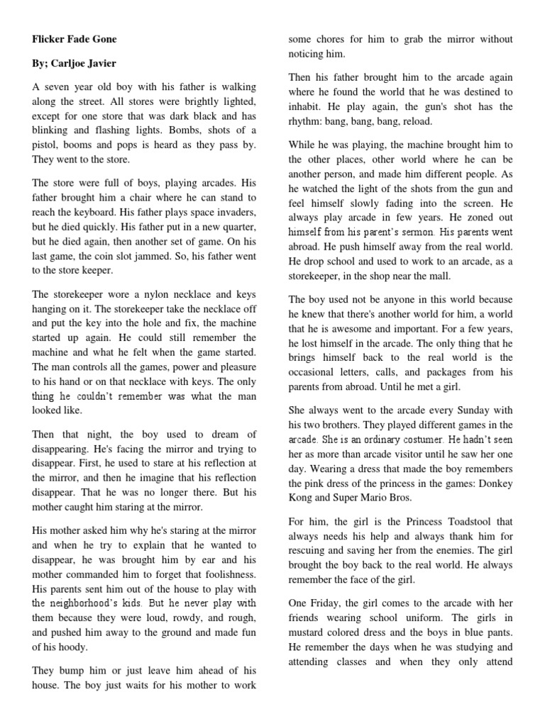 Flicker Fade Gone by Carljoe Javier | Download Free PDF | Cash Flow ...