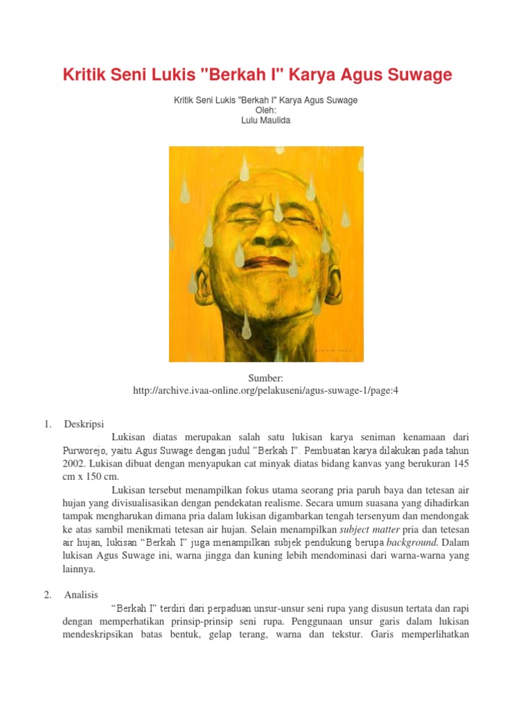 Kritik Seni Lukis | PDF