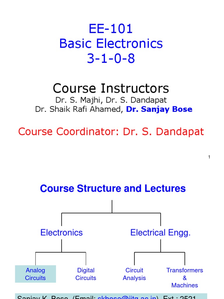Ee 101 L1 Download Free Pdf Electronic Circuits Diode