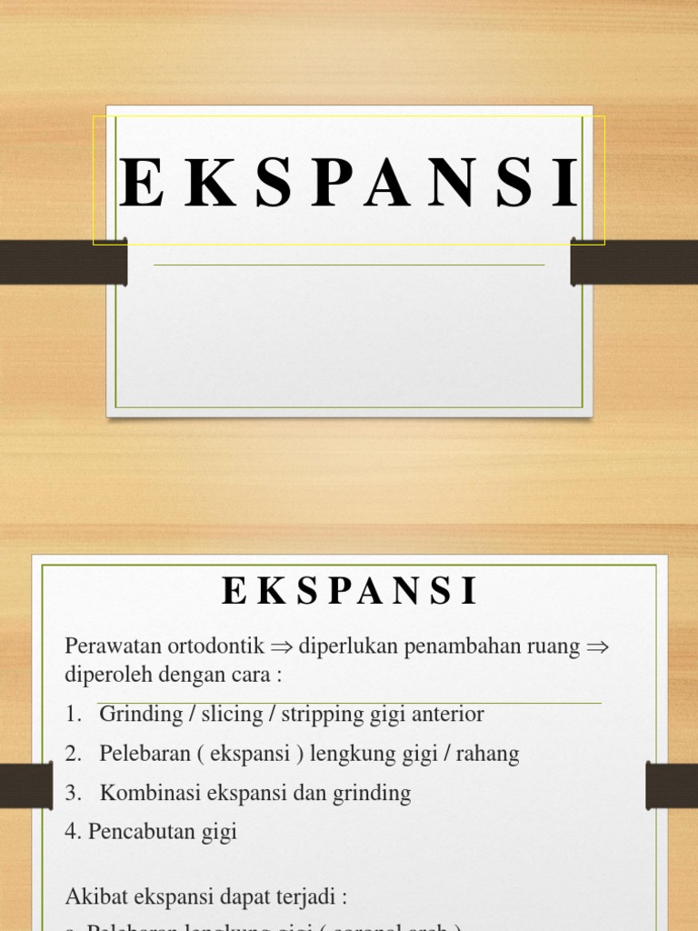 Ekspansi Dan Retainer | PDF | Griya & Taman