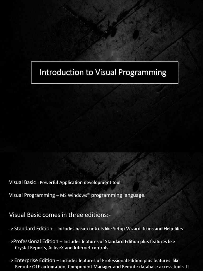 VB Notes | PDF | Icon (Computing) | Software
