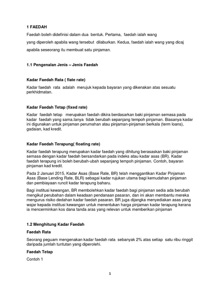 1 Nota Faedah | PDF