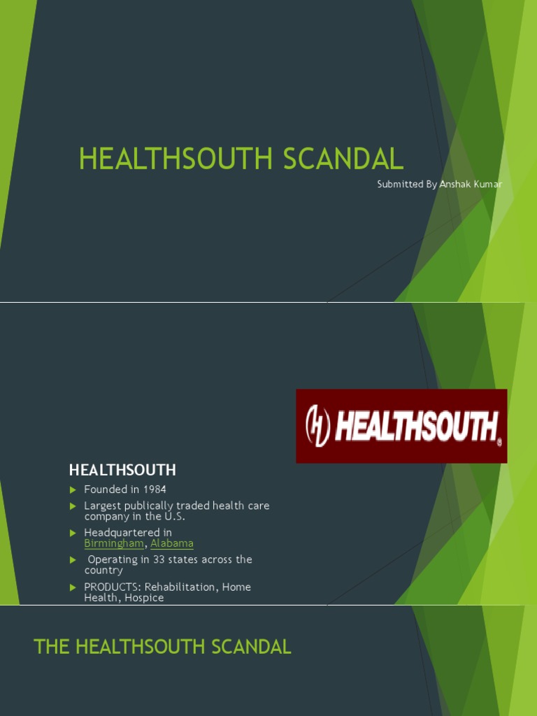 Healthsouth Scandal | PDF | Companies | Corporate Law