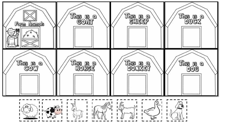 Farm Animals Mini Book | PDF