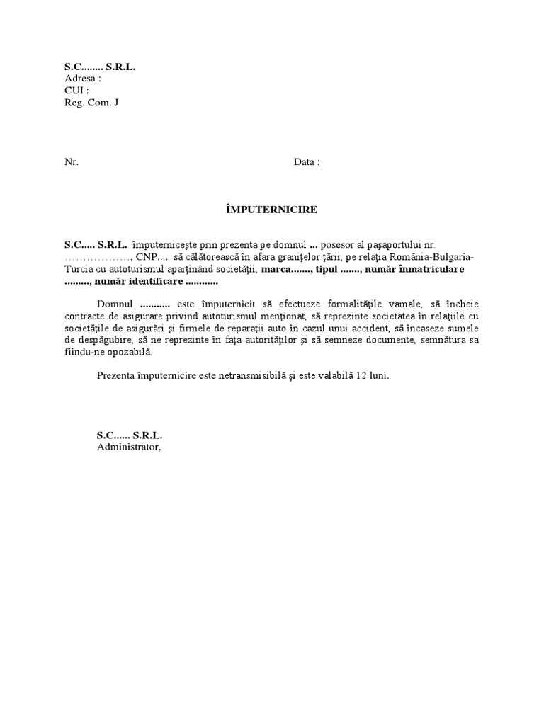 Model Procura Firma | PDF