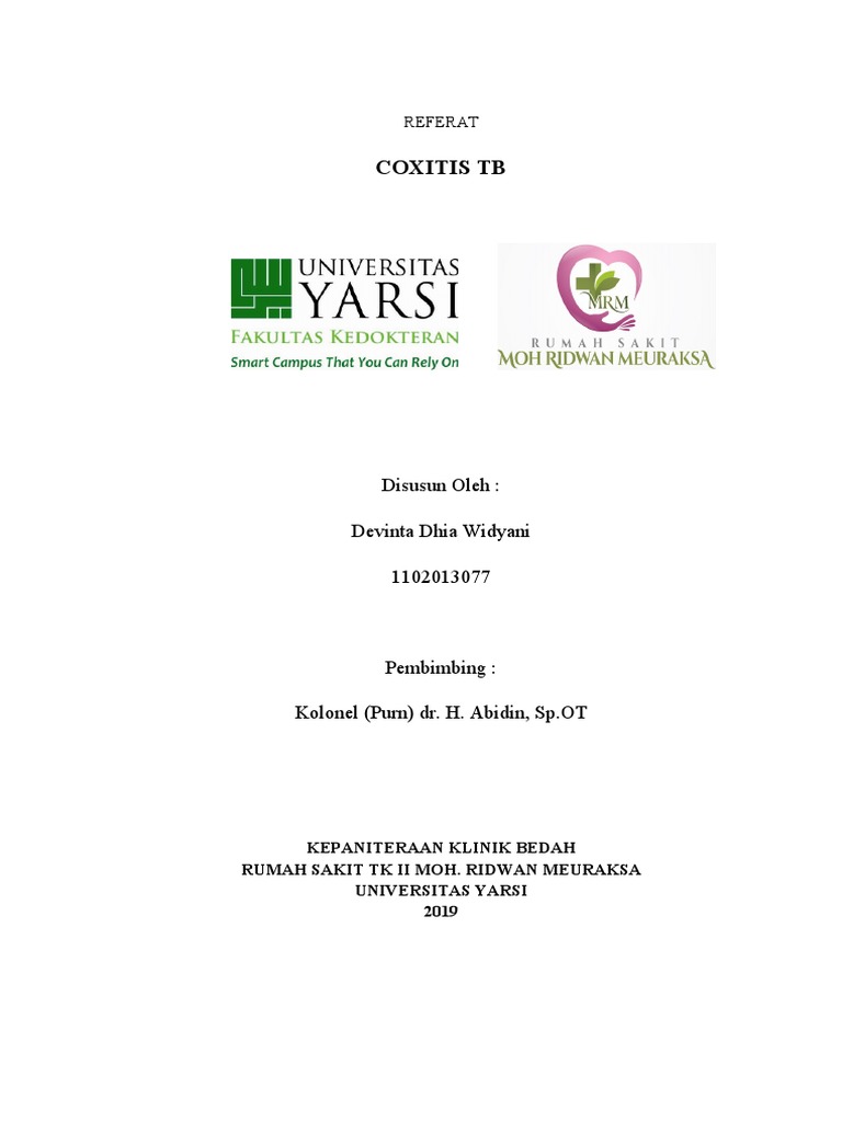 Coxitis TB: Diagnosis dan Anatomi | PDF | Ilmu Sosial
